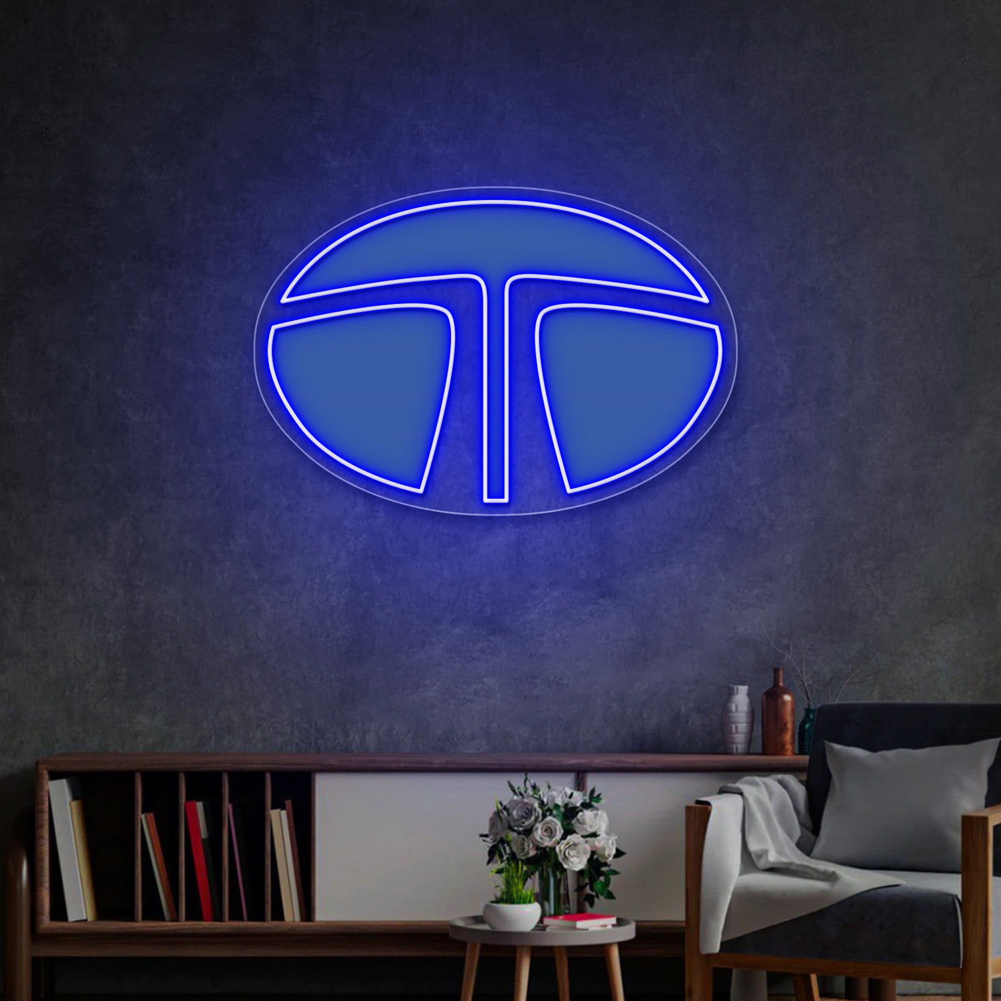 Tata LED Neon Sign - Premium Neon Light for Tata Enthusiasts & Garages