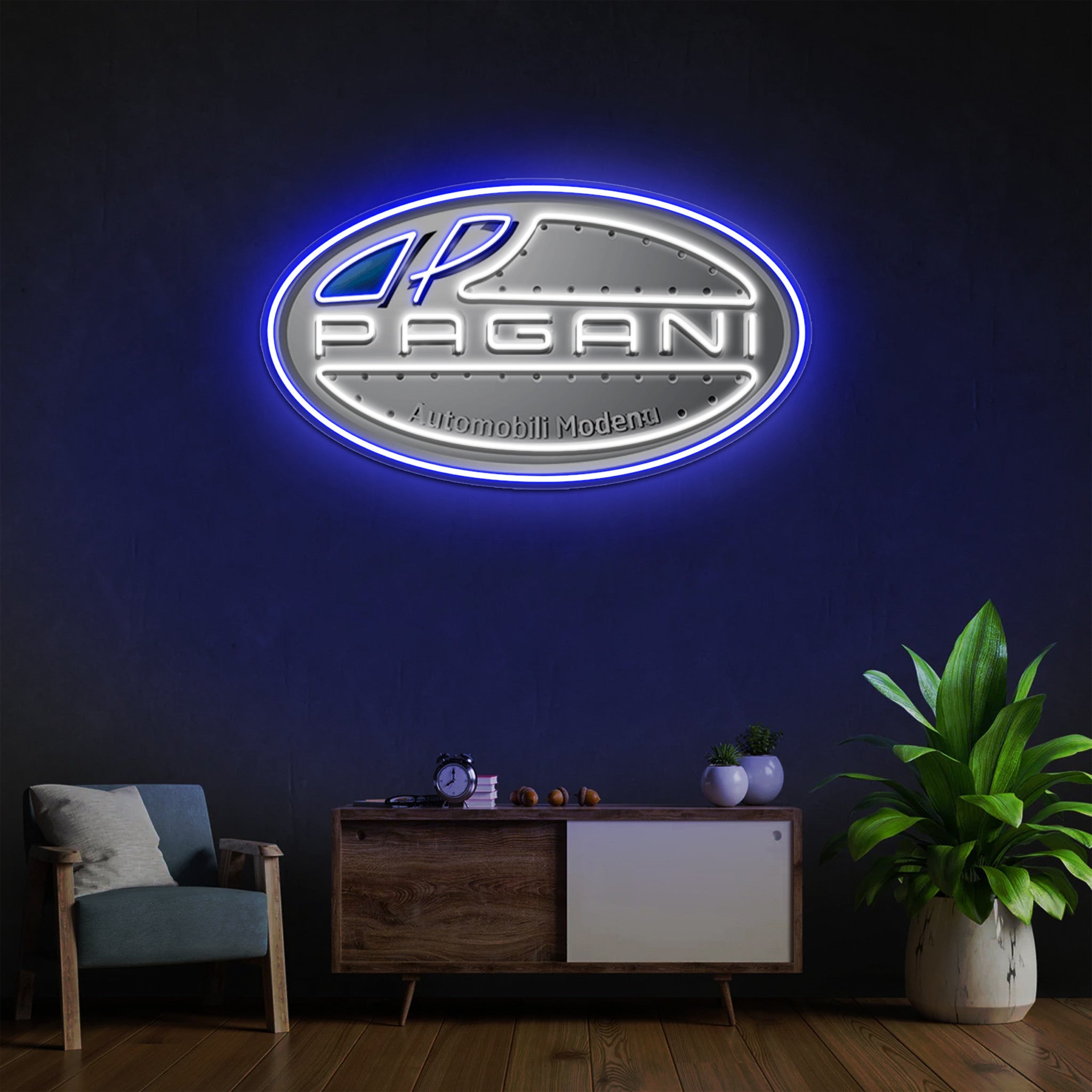 Pagani LED Neon Sign - Premium Neon Light for Pagani Enthusiasts & Gar